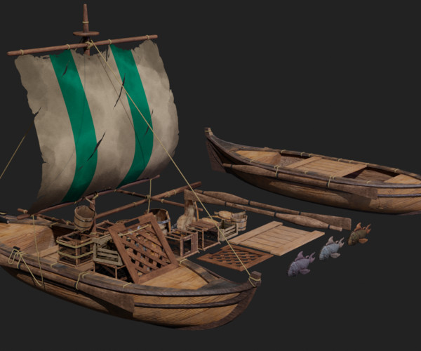 ArtStation - Sea Boat Asset | Game Assets