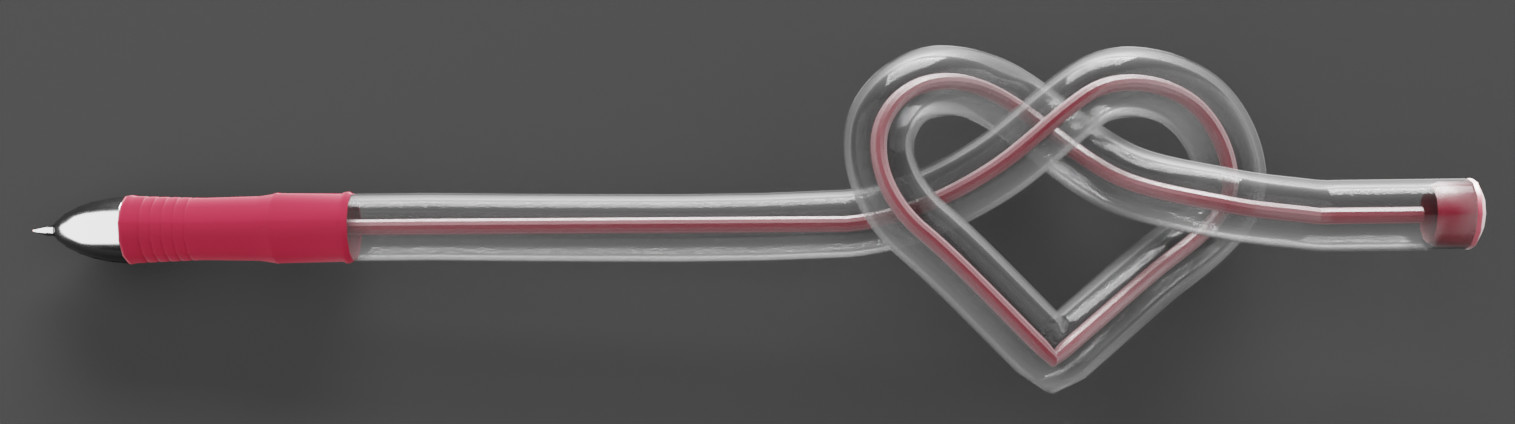 ArtStation - Pen with stylized heart | Resources