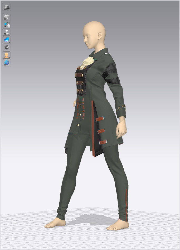 ArtStation - Female Commander Uniform - 56 Marvelous Designer and Clo3D ...