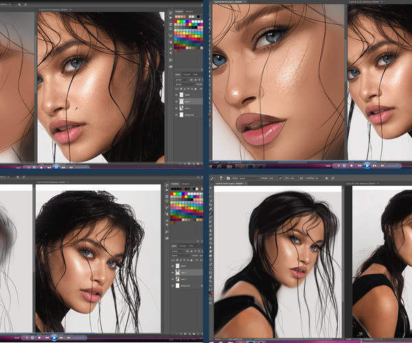 ArtStation - Portrait Painting in Photoshop Video Tutorial | Tutorials