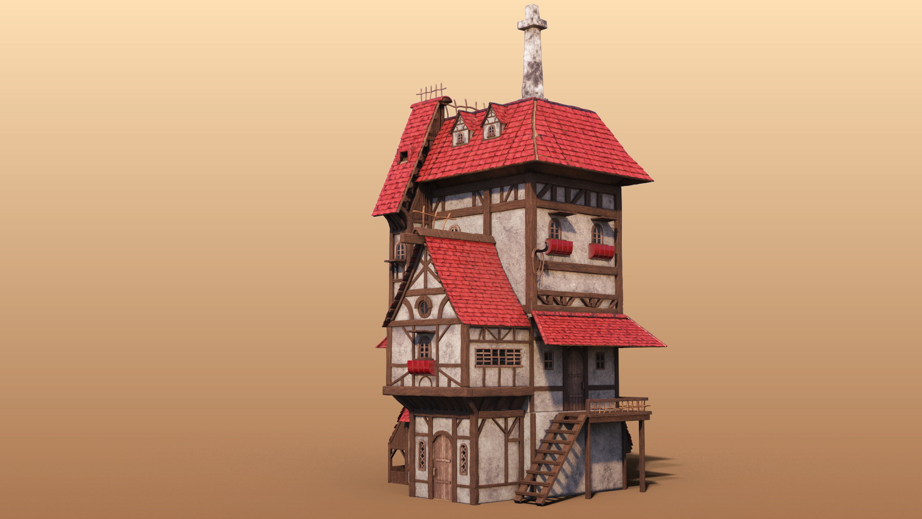 ArtStation - 3D Cartoon House | Resources