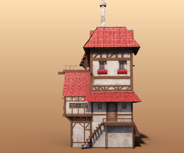ArtStation - 3D Cartoon House | Resources