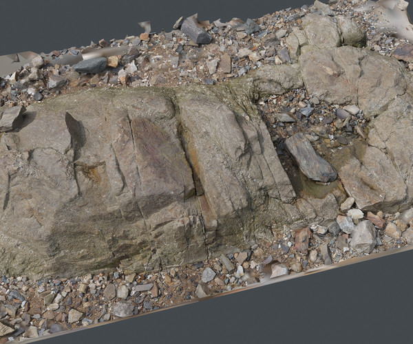 ArtStation - Photoscan_Beach Rock_0074_only HighPoly Mesh (16K Texture ...