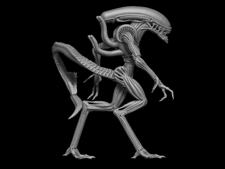 ArtStation - alien 3d model | Resources