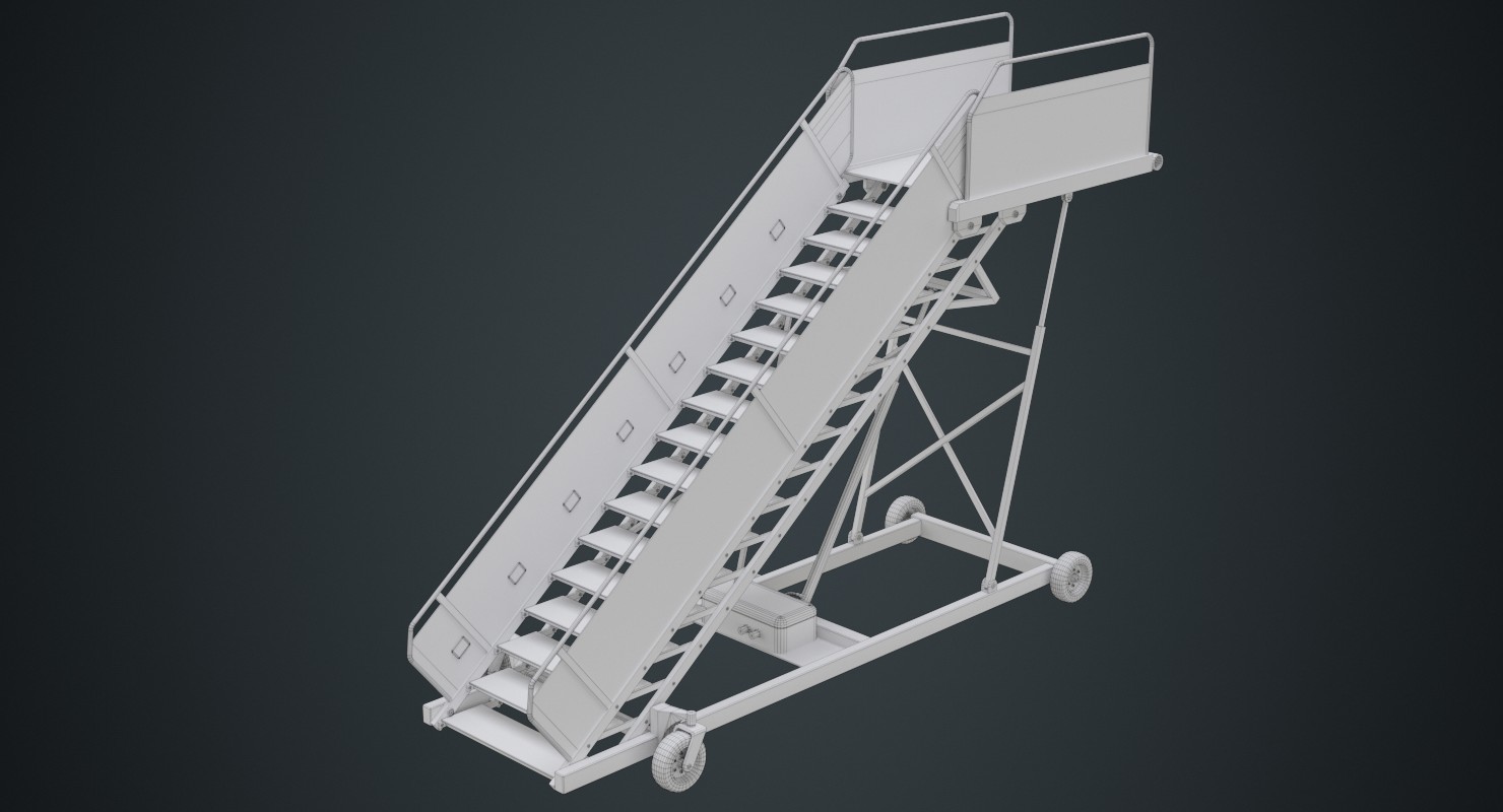 ArtStation - Airplane Stairs 1A | Game Assets