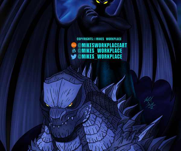 ArtStation - Godzilla Enters The Night On Bald Mountain | Artworks