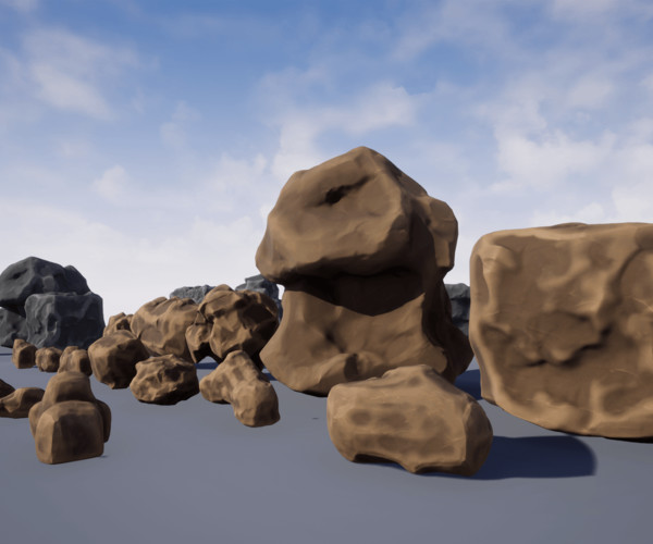 ArtStation - Stylized Rocks Vol 1 For Unreal Engine | Game Assets