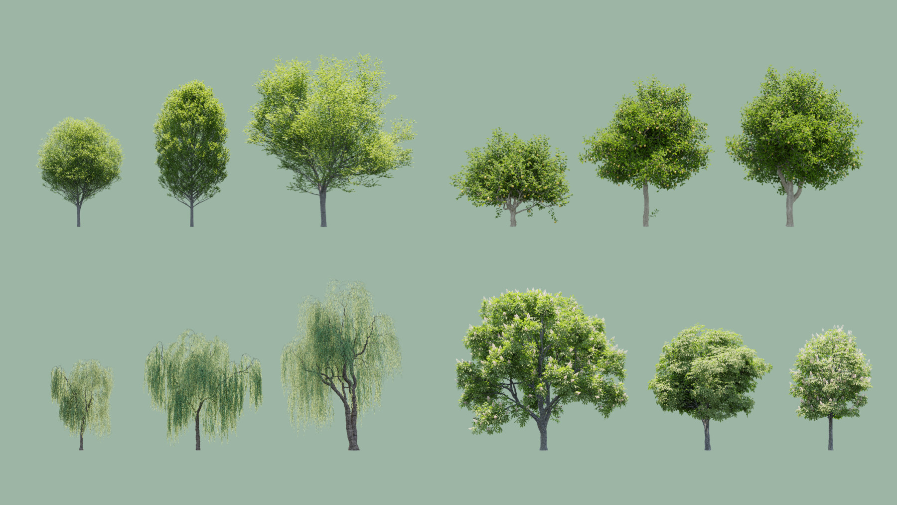 ArtStation - Real Trees Pack | Game Assets