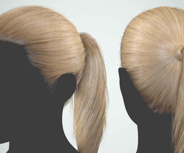 ArtStation - Hair - Ponytail - Gen2 | Game Assets