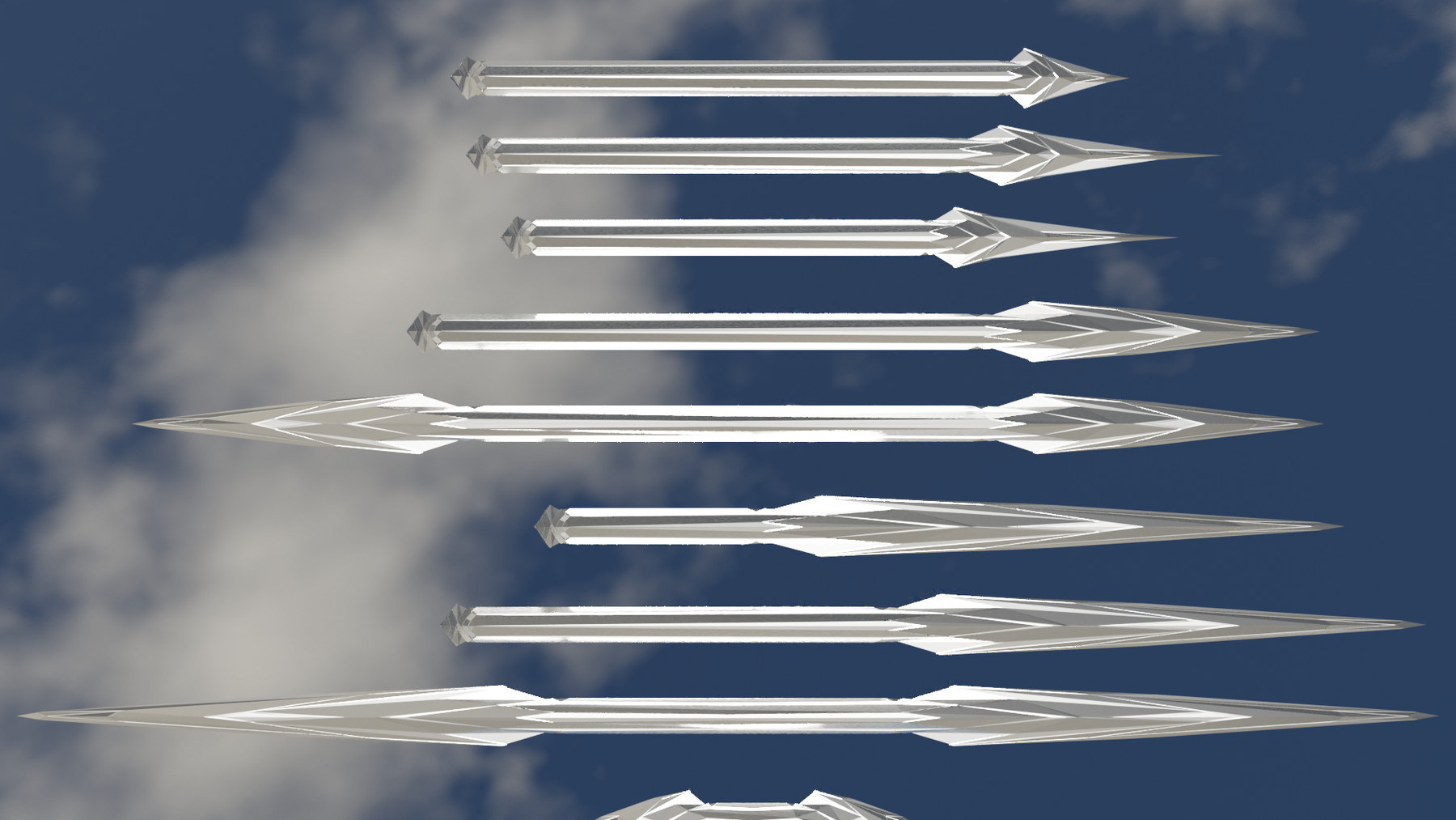 ArtStation - Futuristic Cubic Silver Weapons | Resources