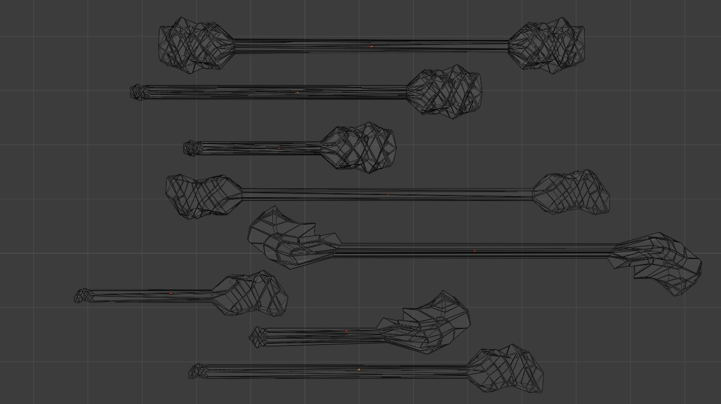 ArtStation - Futuristic Cubic Silver Weapons | Resources