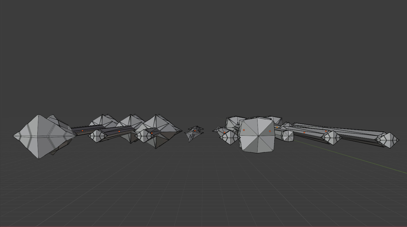 ArtStation - Futuristic Cubic Silver Weapons | Resources