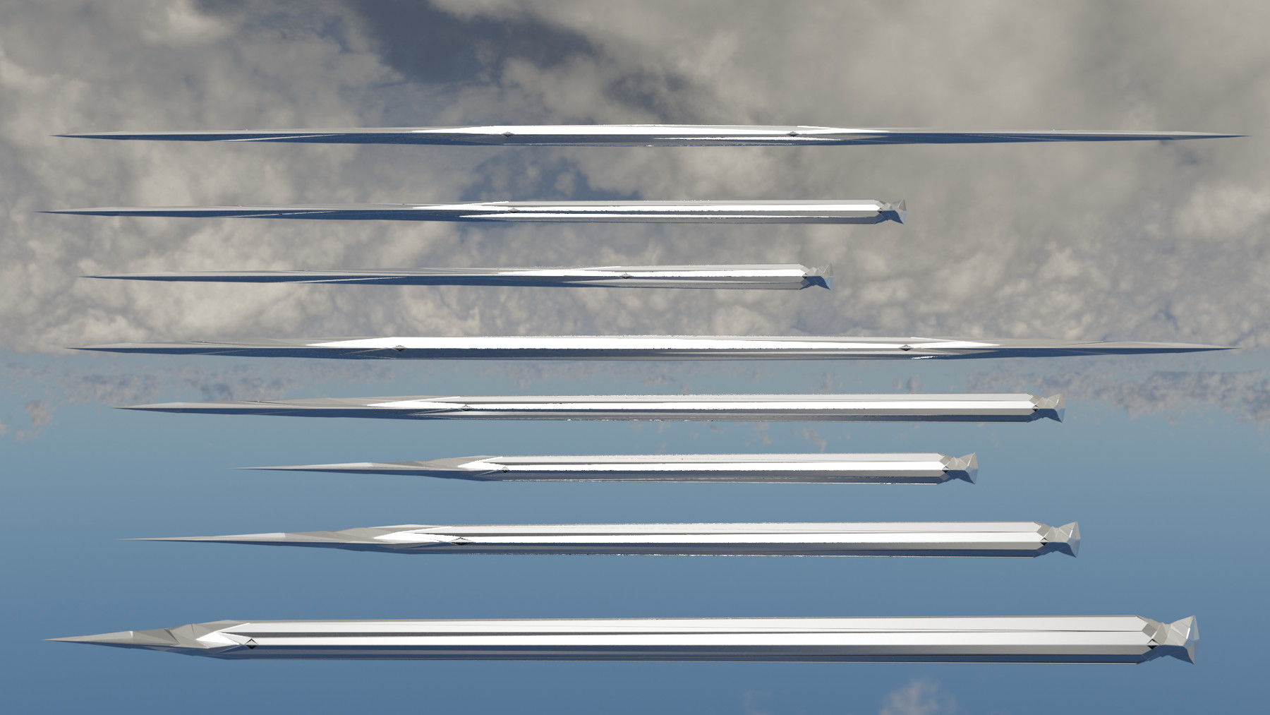 ArtStation - Futuristic Cubic Silver Weapons | Resources