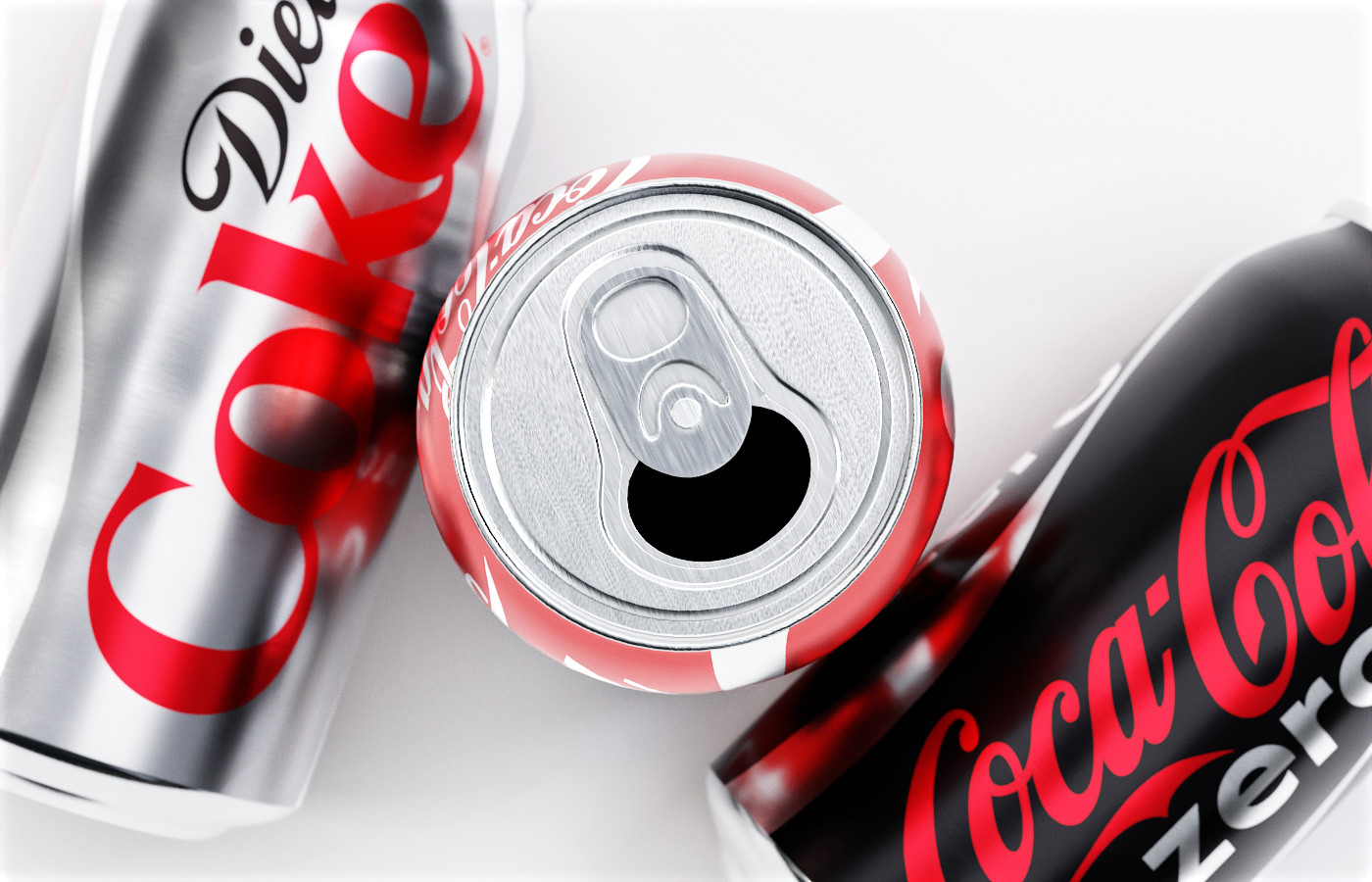 Artstation Set Of Coca Cola Cans Classic Zero Diet Coke Sodas Resources 