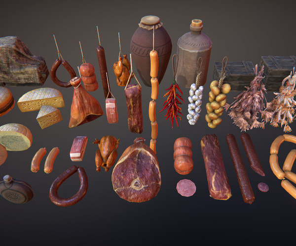 ArtStation - Food storeroom | Game Assets