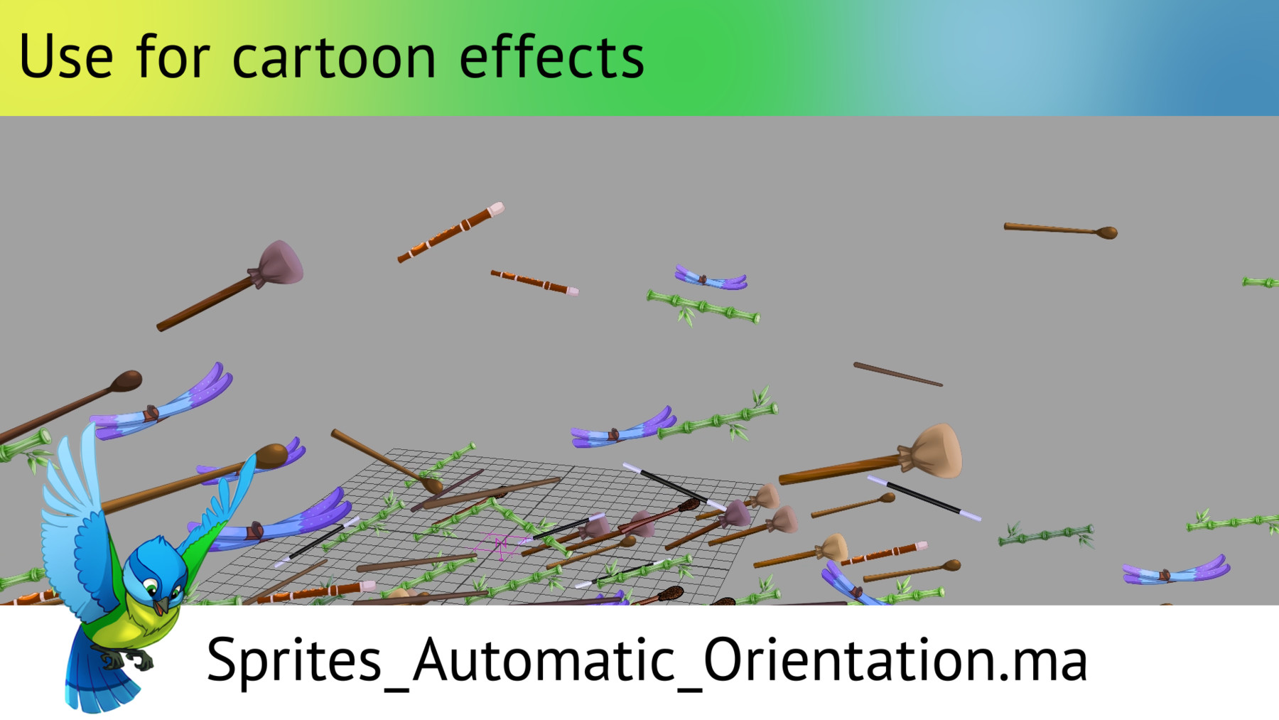 Animation Studio “Lazorewka” - Maya nParticle Sprites Orientation Preset
