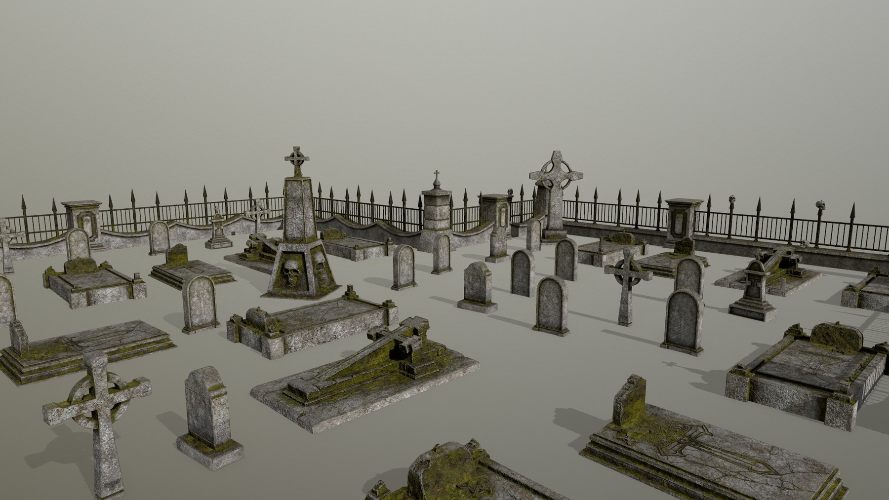 ArtStation - tombstone set | Game Assets