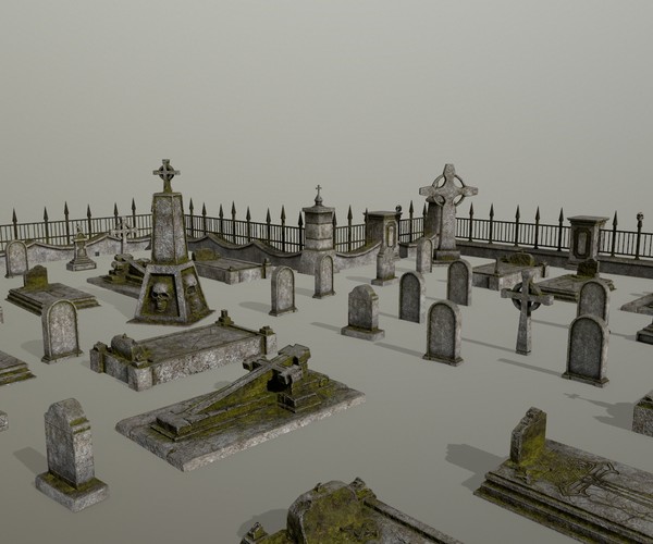 ArtStation - tombstone set | Game Assets