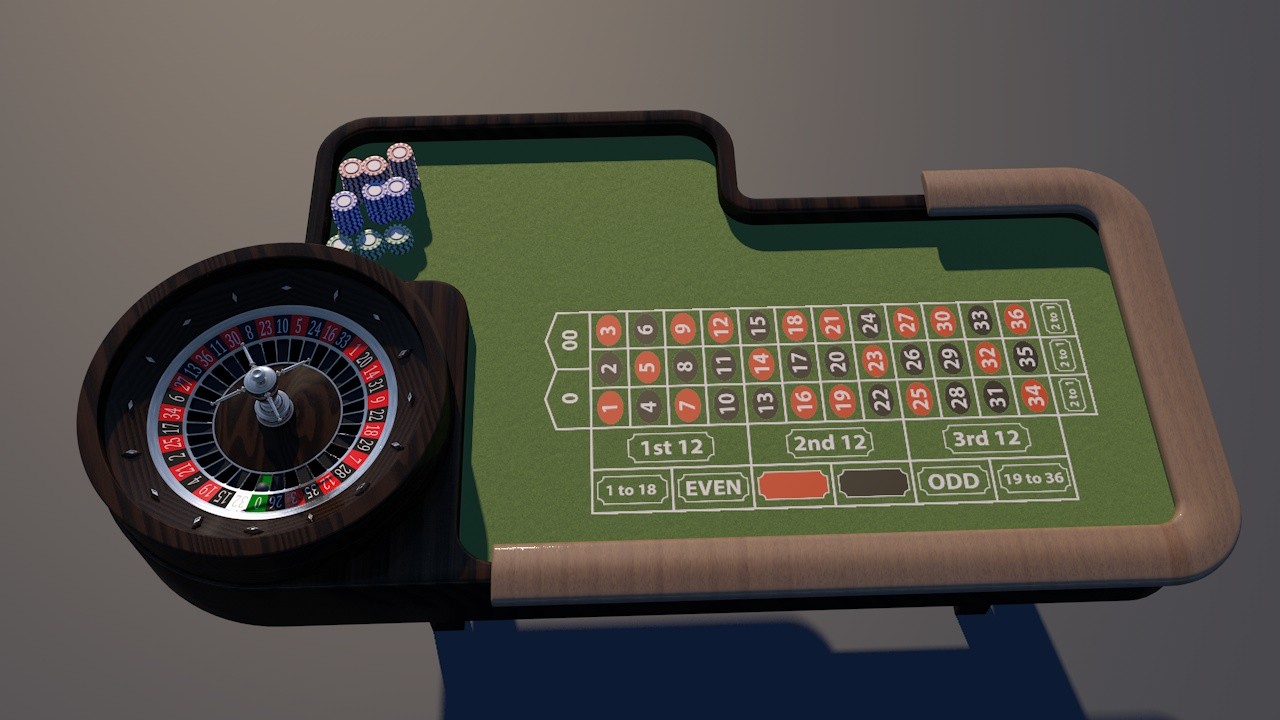 ArtStation - Roulette Table | Game Assets