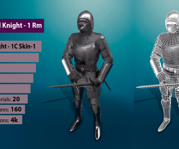 ArtStation - TAB Medieval Knight - 1.5 | Game Assets