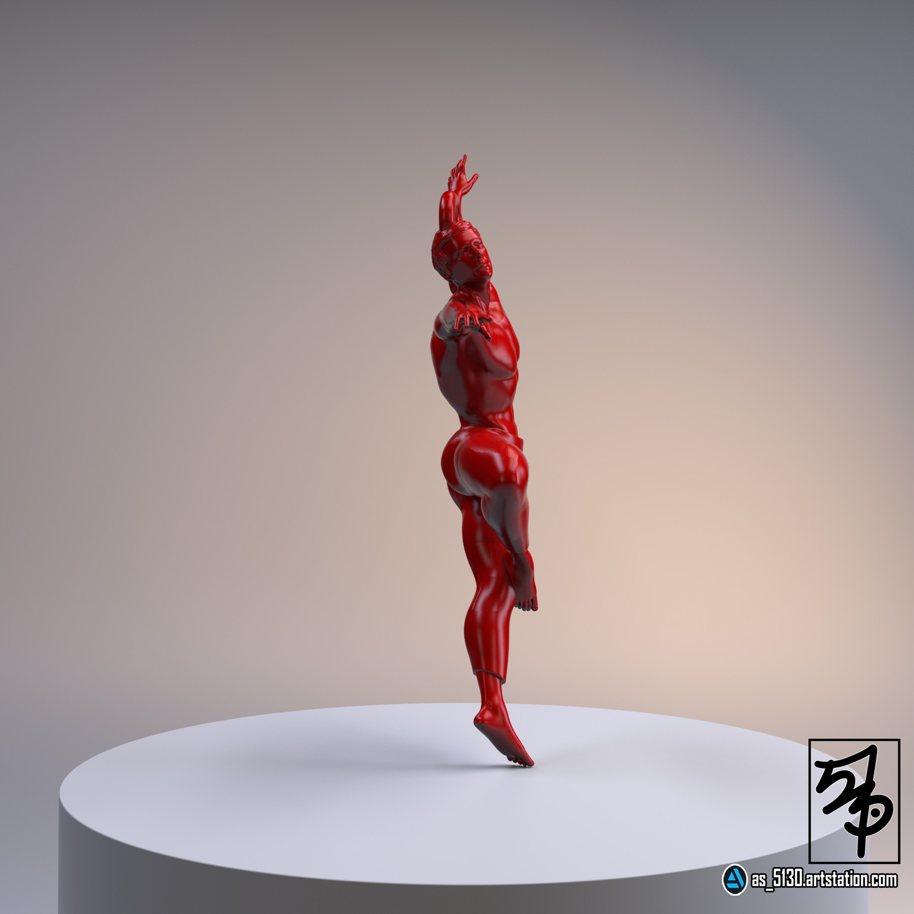 ArtStation - Dancer Keychain #1. (3D Printable model) | Resources