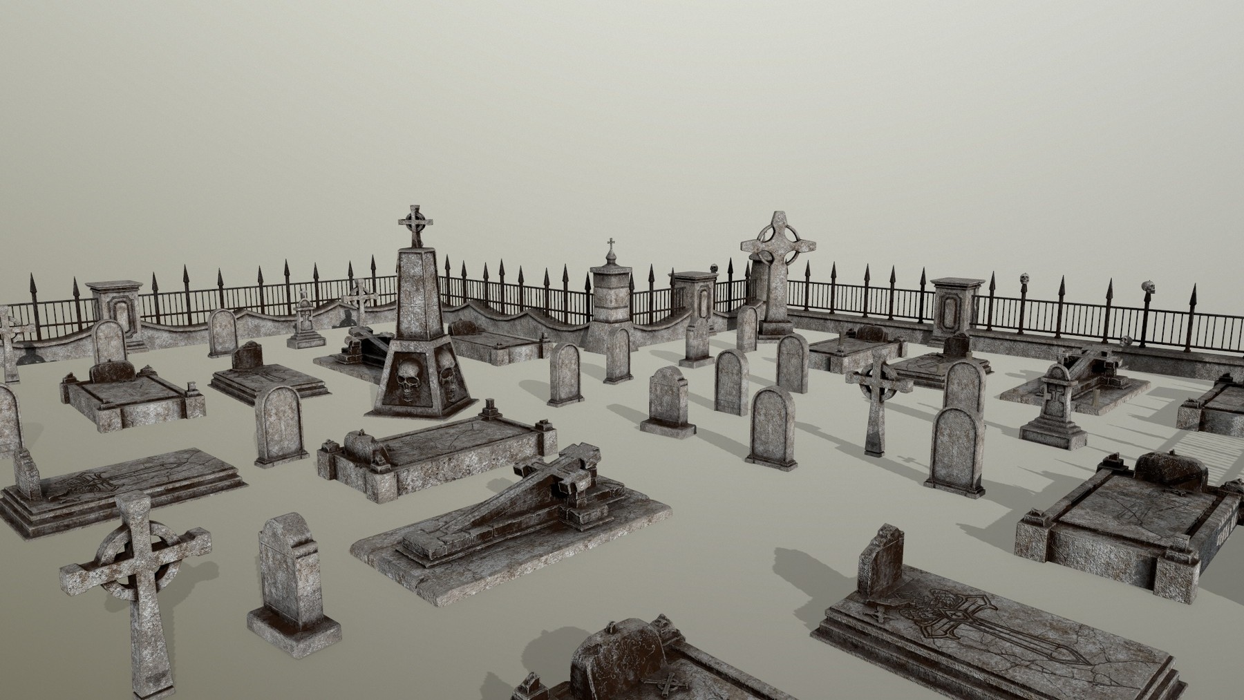 ArtStation - tombstone set | Game Assets