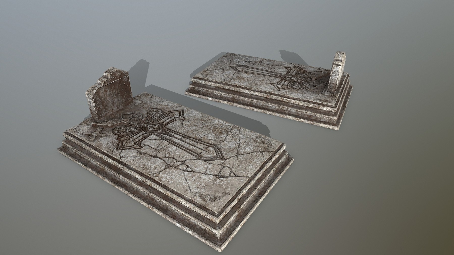 ArtStation - tombstone set | Game Assets