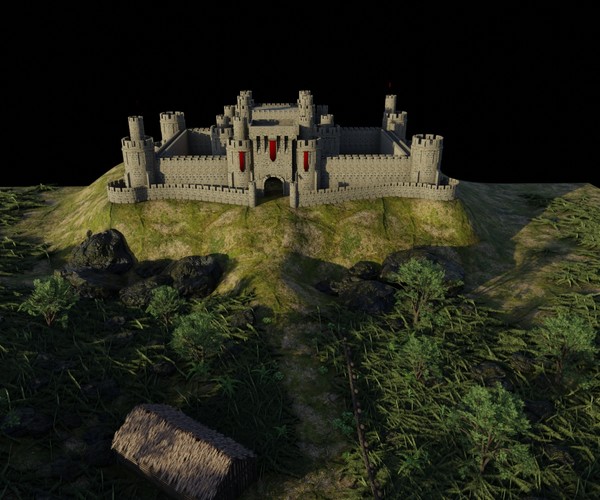 ArtStation - Path to Castle Scene | Game Assets