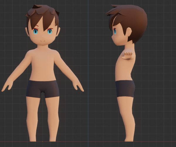 ArtStation - Chibi Heroes Pack + Basemesh | Game Assets