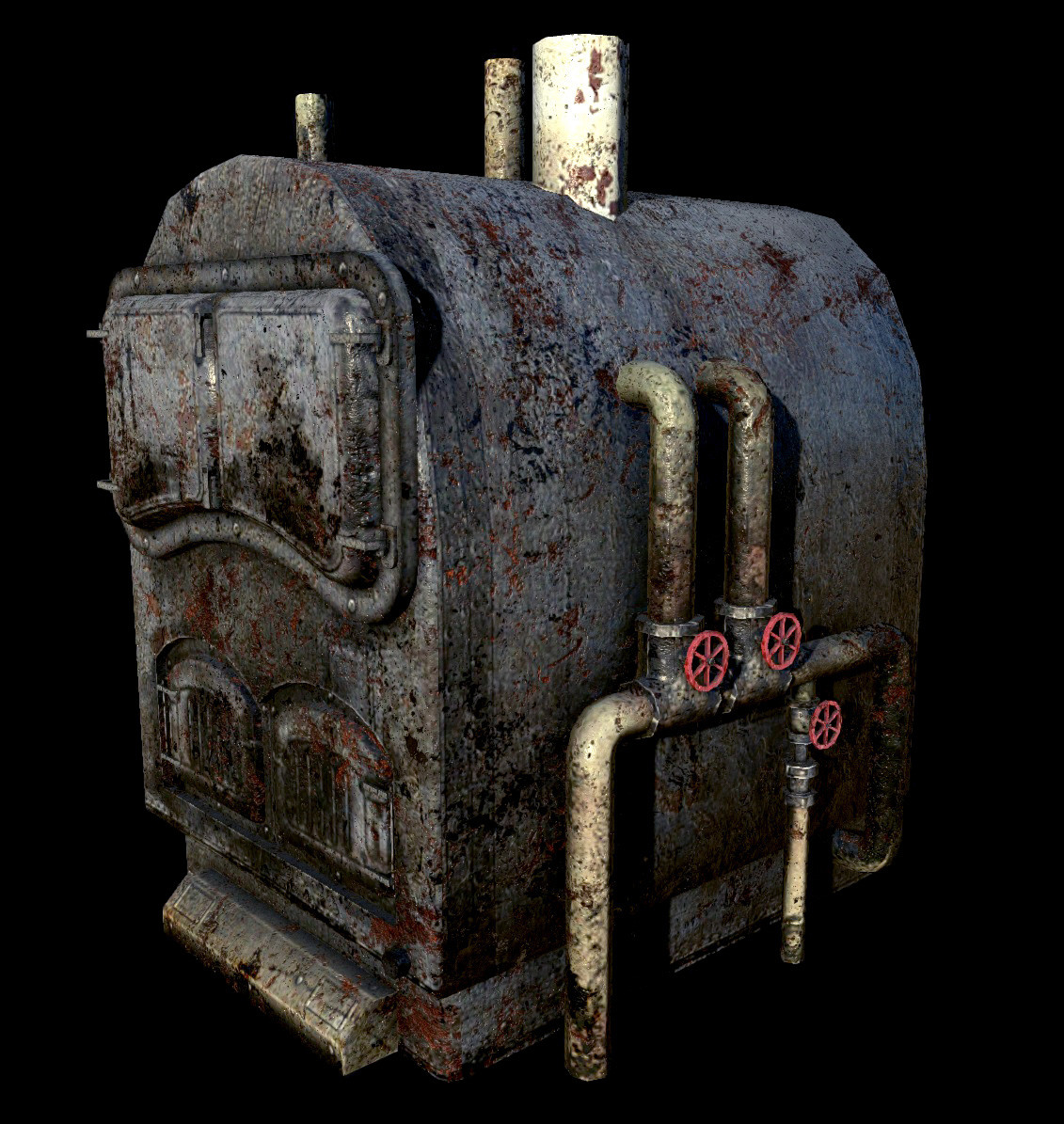 ArtStation - Boiler Furnace - PBR - Old Textured | Game Assets