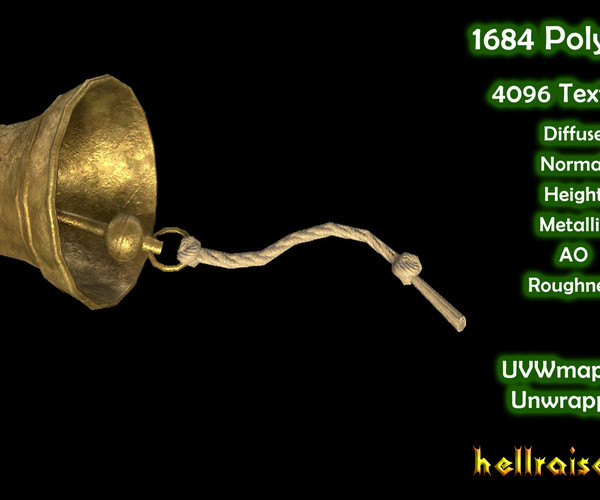 ArtStation - Bell - PBR - Textured | Resources