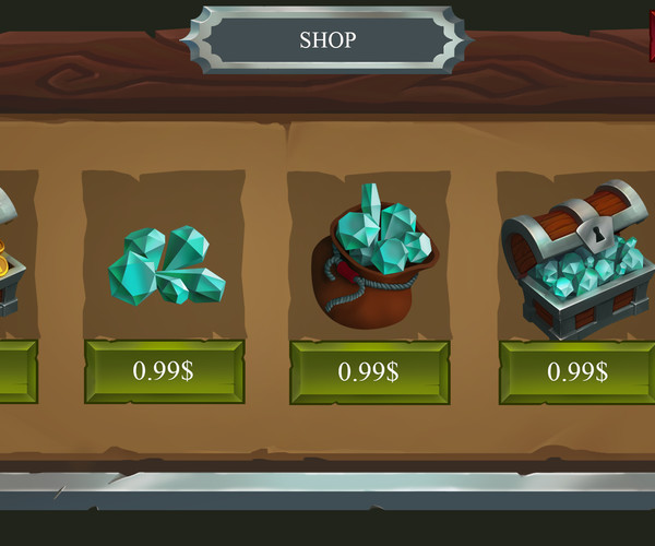 ArtStation - Game RPG shop interface | Game Assets