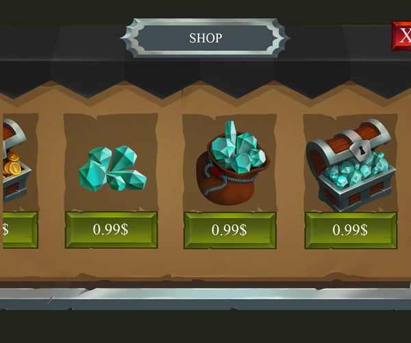 ArtStation - Game RPG shop interface | Game Assets