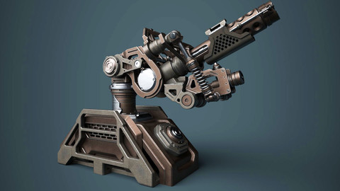 ArtStation - Sci-fi Cannon | Game Assets