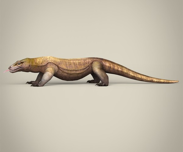ArtStation - Low Poly Komodo Dragon 3D Model | Game Assets