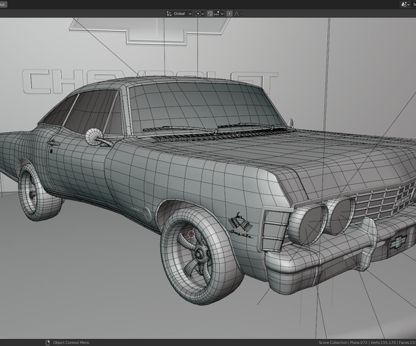 ArtStation - Chevrolet Impala 1967 SS 3D model | Resources