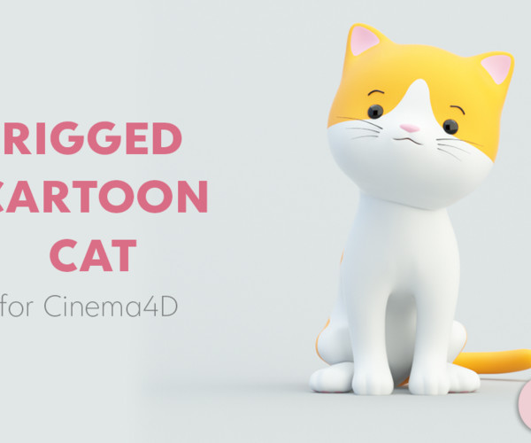 ArtStation - Cartoon Cat Rig for Cinema 4D | Resources