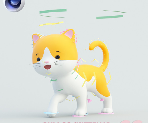 ArtStation - Cartoon Cat Rig for Cinema 4D | Resources