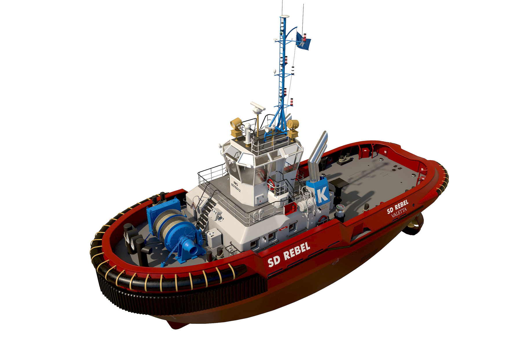 ArtStation - Tugboat ASD 2810 red | Resources