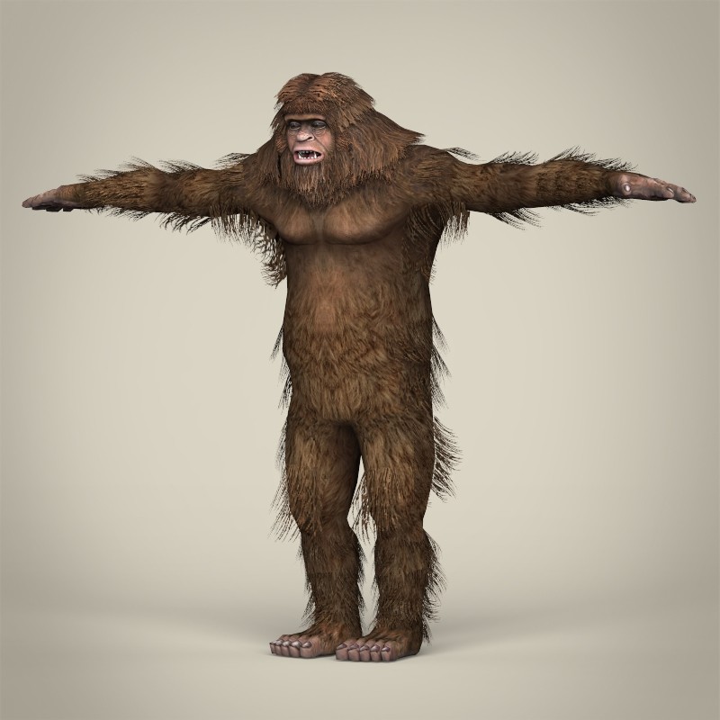 ArtStation - Low Poly Sasquatch 3D Model | Game Assets