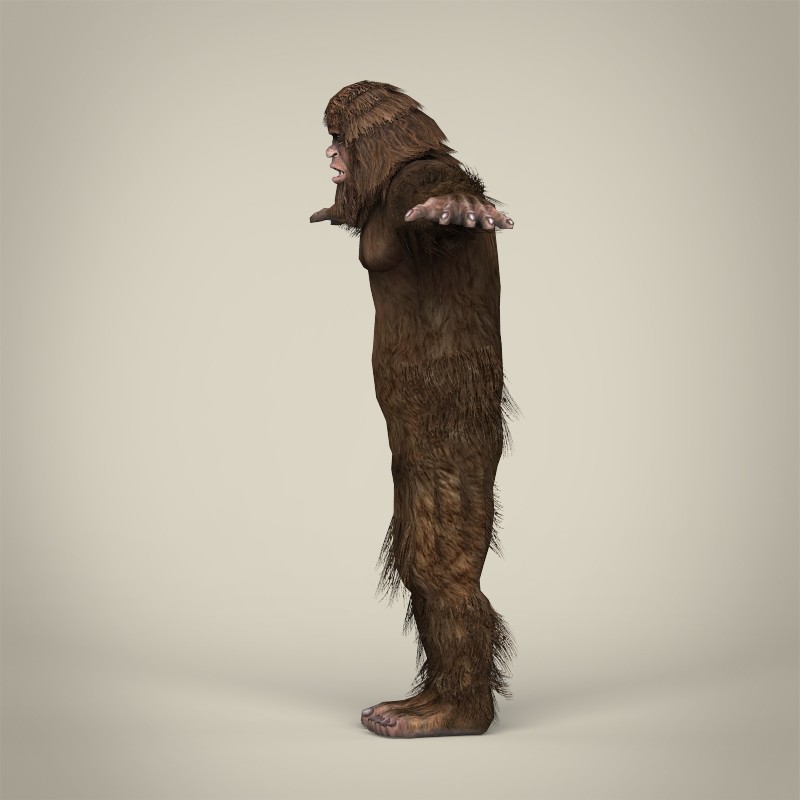 ArtStation - Low Poly Sasquatch 3D Model | Game Assets