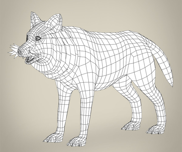 ArtStation - Low Poly Wolf 3D Model | Game Assets
