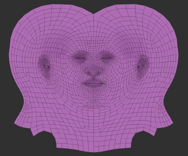 ArtStation - Woman Head Base mesh 3D model | Game Assets