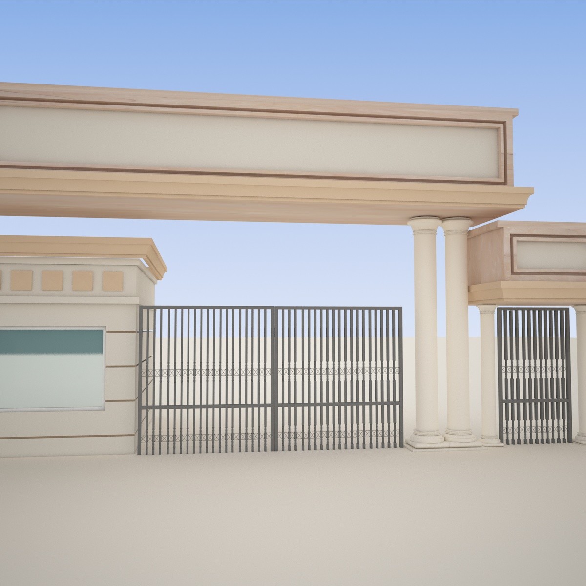 ArtStation - School Entrance 3D model | Resources