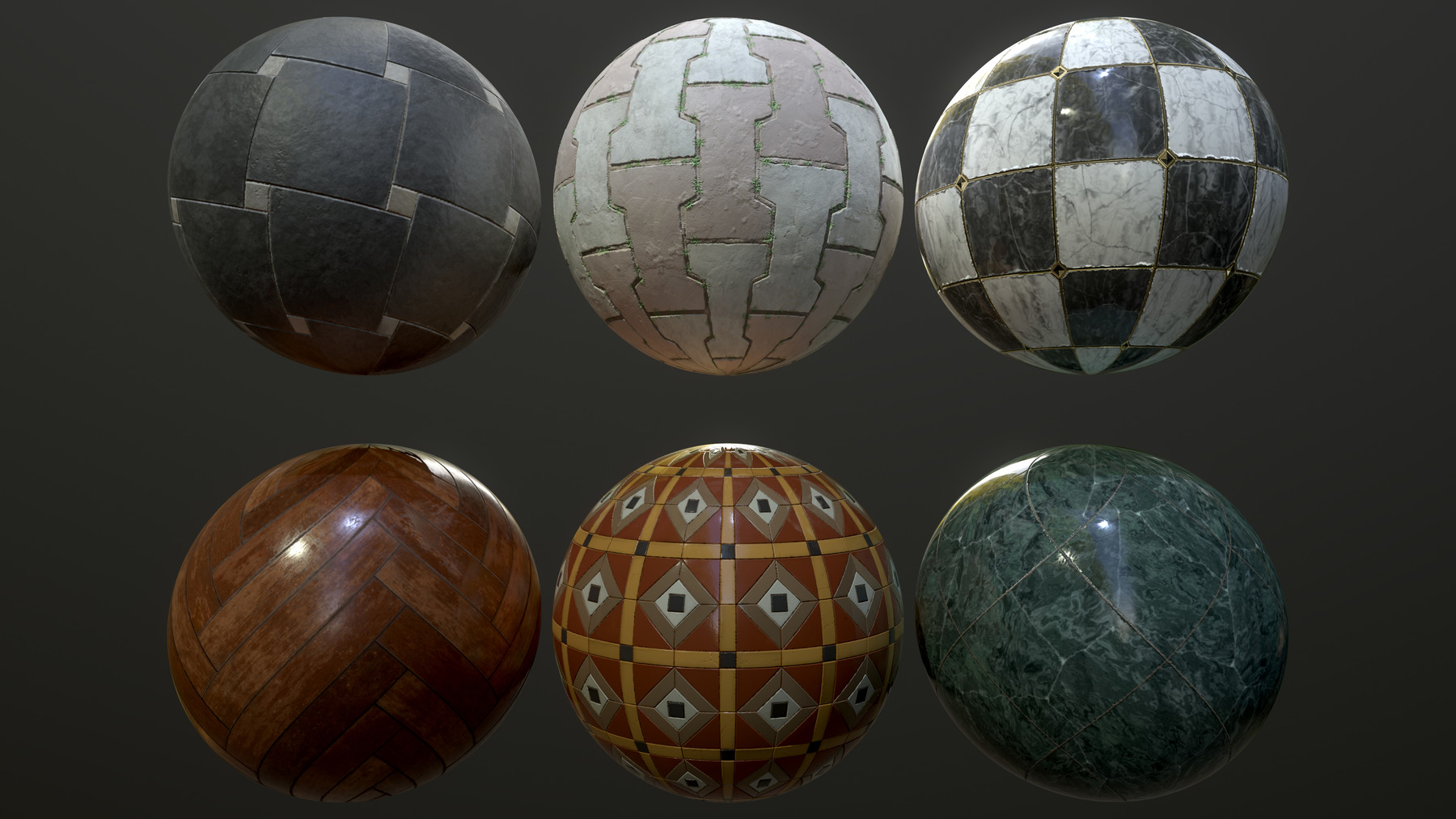 ArtStation - PBR Materials | Floor tile pack | Game Assets
