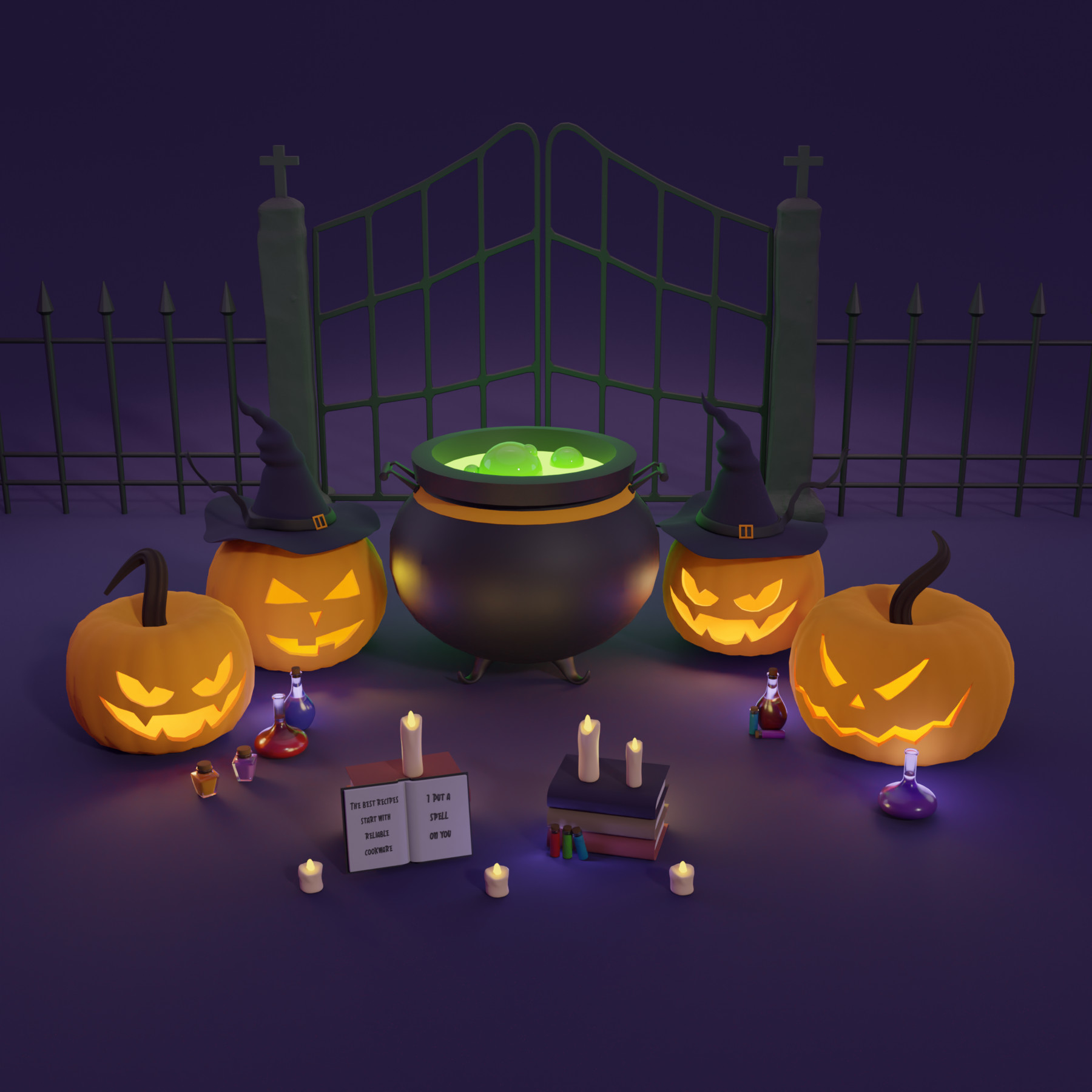 ArtStation - Halloween illustration | Resources