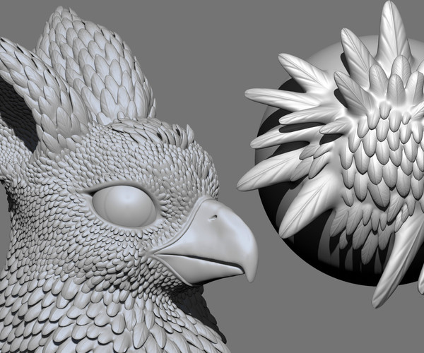 ArtStation - Feathers Chisel / VDM / Multi Alpha Brush | Brushes