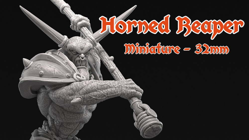 Andrew Martin - Horned Reaper - 32mm miniature