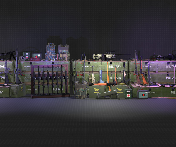 ArtStation - Weapons Pack PRO | Game Assets