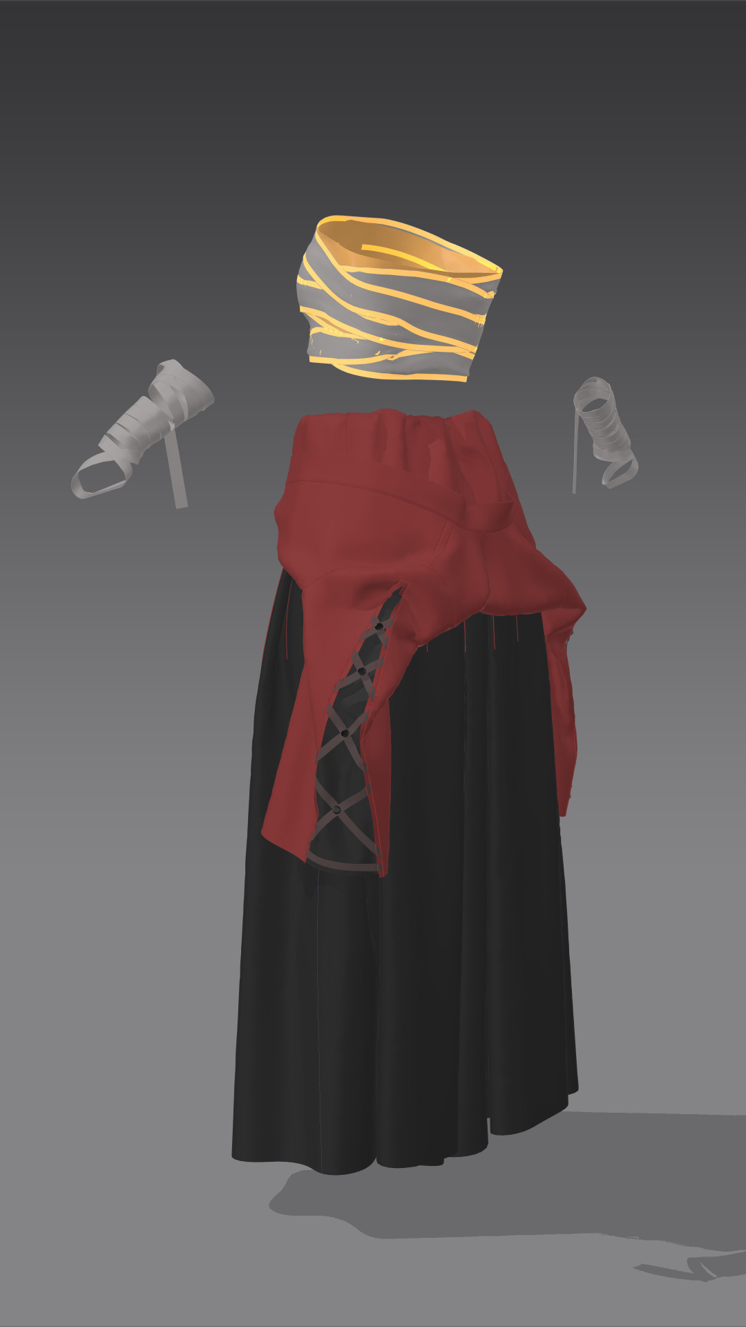 ArtStation - Samurai garb consisting of Uwagi top, Hakama pants and arm ...